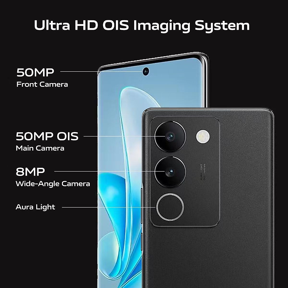 vivo V29 5G Smartphone|12G+256G|China Version S17 Unlocked Cell Phone|Full Google Service|50MP Camera System+Aura Light|6.78”1.5K 120Hz OLED Display|4600mAh Battery+80W Fast Charge|Snapdragon 778G+