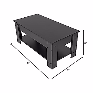 Elevon BFCT Coffee Table, Black