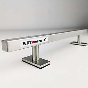 WDTMEEZU Fingerboard Flat Rail Professional Prop for Finger Skateboard Made of Metal 10" Long
