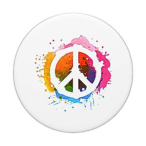 Make Love Not War - Hippie Gifts Peace Sign PopSockets PopGrip: Swappable Grip for Phones & Tablets