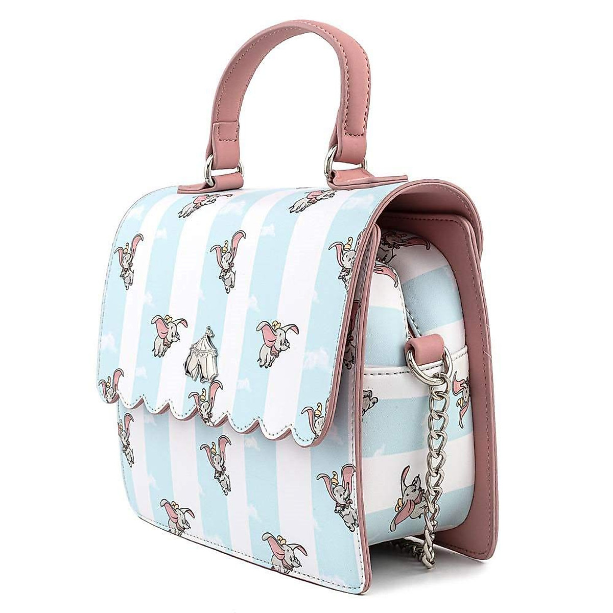 Loungefly Disney Dumbo Flying All Over Print Crossbody Purse Handbag