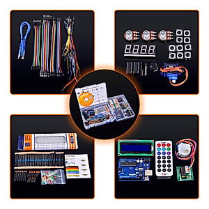 OSOYOO Basic Starter kit for Arduino with Controller Board and USB Cable Compatiable with UNO R3 Including Sampe Projects Programming with IDE