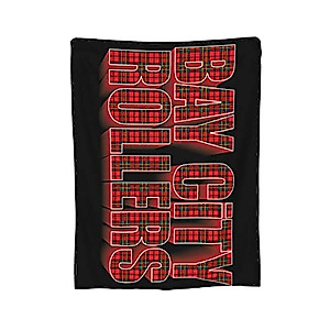 Bay City Music Rollers Band Logo Throw Blanket Soft Cozy Flannel Blankets Decor for Bed Couch Living Room Travel Outdoor 50"X40"