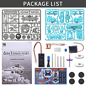 Lucky Doug STEM Projects for Kids Ages 8-12 12-16, 6-in-1 Building Science STEM Kits for Solar Robot Kit Space Toys Birthday Gifts for 8 9 10 11 12 13 14 15 16 Year Old, Boys Girls Teens