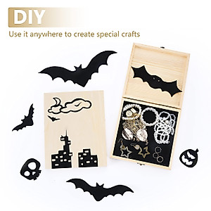 Caydo 12PCS Black Self Adhesive Felt Sheets, Soft Velvet Sticky Back Felt for Jewelry Box and Drawer Liner, Art and Craft Making(A4 Size)