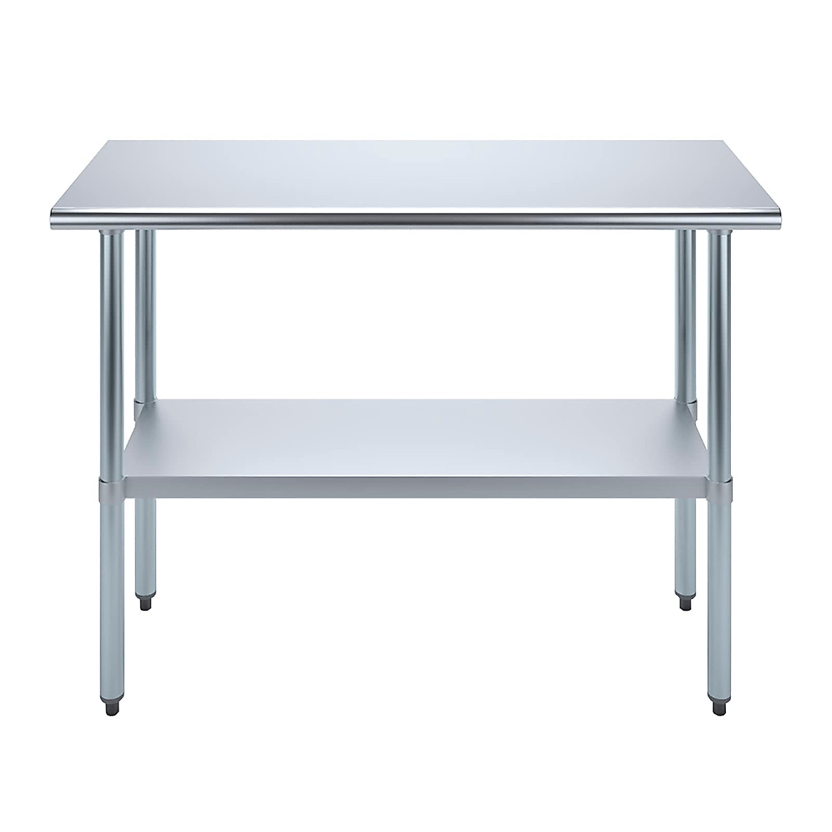 18" X 48" Stainless Steel Work Table with Under-Shelf | NSF Kitchen Island Food Prep | Laundry Garage Utility Bench