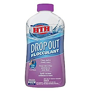 HTH 67029 Drop Out Flocculant Swimming Pool Cleaner, 1 qt