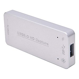Pomya Video Audio Capture Card, USB 3.0 High Definition Video Audio Capture Card for OBS Live Streaming 1080P HDMI Compatible with Windows Linux Os X System,Plug-N-Play