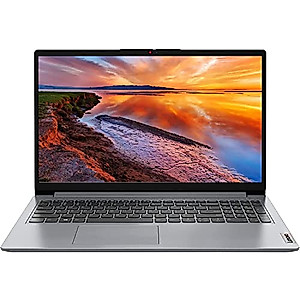 lenovo IdeaPad 1 15.6" Laptop Newest, 15.6 Inch HD Anti-Glare Display, Athlon Silver 3050U, 12GB RAM 256GB PCIe SSD+128GB eMMC, WiFi6 Bluetooth 5, 9.5Hr Battery, Windows 11 +GM Accessories