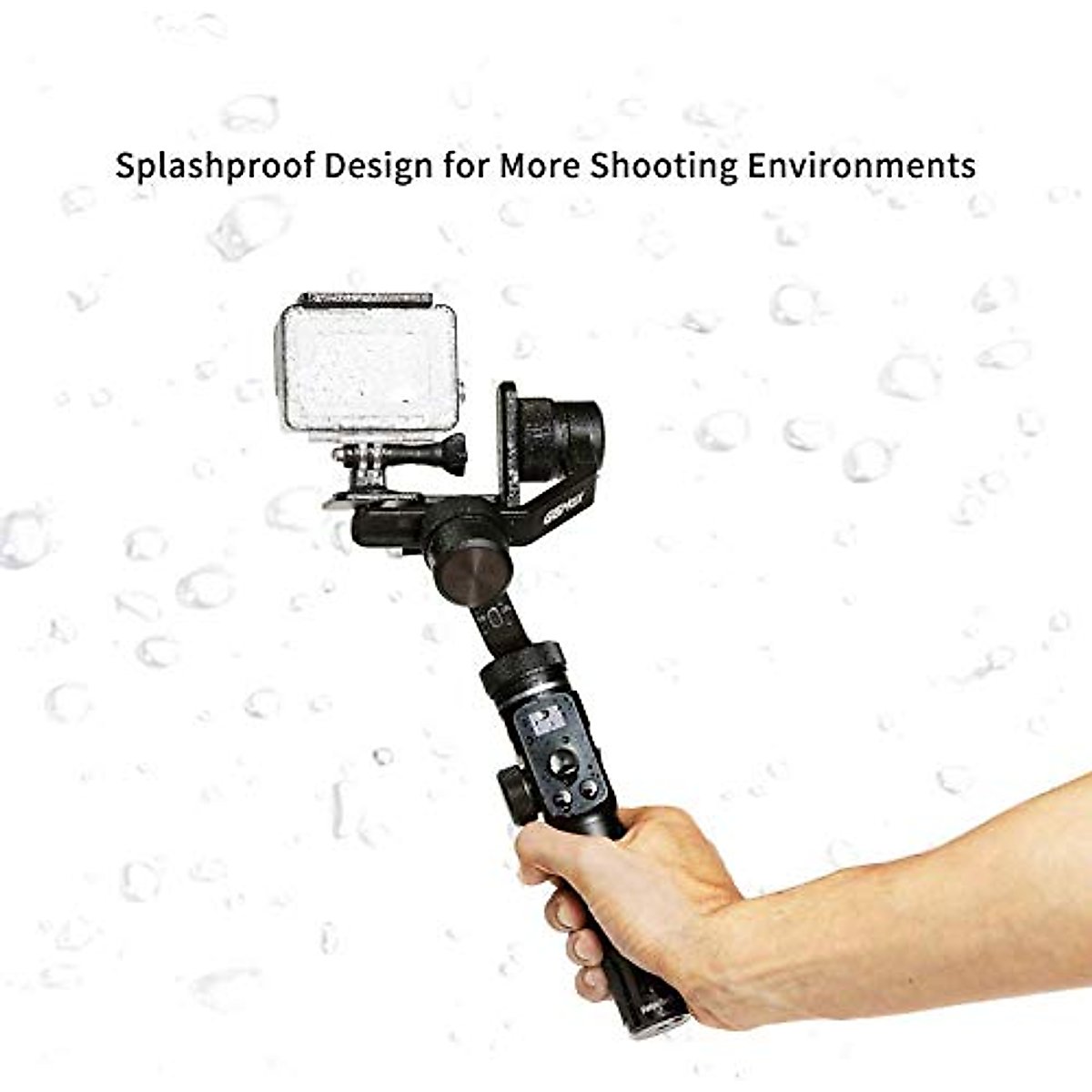 FeiyuTech G6 Max 3-Axis Handheld Gimbal Stabilizer (G6 Plus Upgrade Ver) for Mirrorless Camera Like Sony a7 w/Short Lens,Action Camera Gopro,Smart Phone iPhone 11 Pro Max 8,1.2Kg Payload,Splash Proof