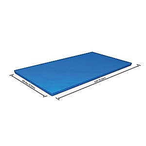 Bestway 58106 Above Ground Pool Cover, 118-inch by 79-inch, Blue