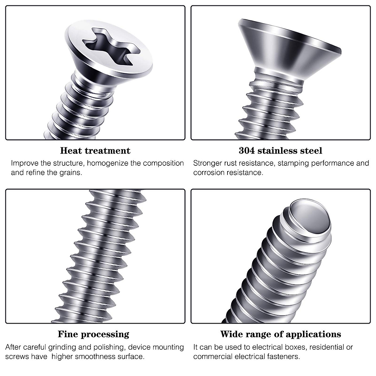 Ripeng 30 Pieces Extra Long Outlet Screws Machine Long Electrical Outlet Screws Device Mounting Electrical Extender for Fix Wonky (6-32 x 1-1/2 Inches)