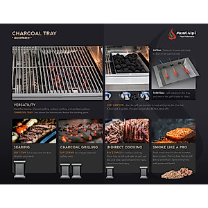 Mont Alpi 44-Inch MAi805-D45FC Deluxe 45 Degree 6-Burner 115000 BTU Stainless Steel Island Outdoor Kitchen Gas Barbecue Grill w/Lockable Compact Refrigerator Wine Cooler Beverage Center