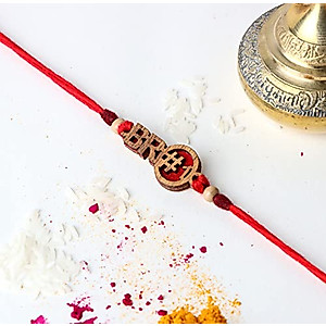 CHERKRAFT Rakhi for Small Brother Cartoon Wooden Rakhi/Superhero Rakhi for Small Bhai Bro Rakhi Thread (Bro 1)