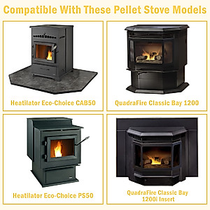 Adviace Replacement 812-3381 Exhaust Combustion Blower Motor for Quadrafire Classic Bay CB1200 & CB1200i Insert and Pellet Stoves, Heatilator Eco Choice CAB50 & PS50 Pellet Stoves