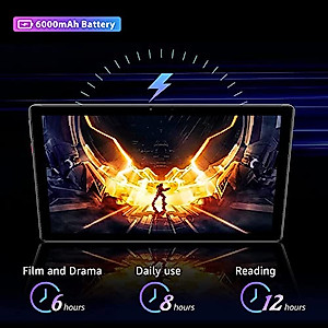 10 Inch Android Tablet pc, 64GB ROM 128GB Expand, Octa-Core Tablets, IPS HD Touch Screen,Google Certificated Wi-Fi Tablets, G+G, 8MP Camera, Long Battery Life,Black-(with Leather case)……………