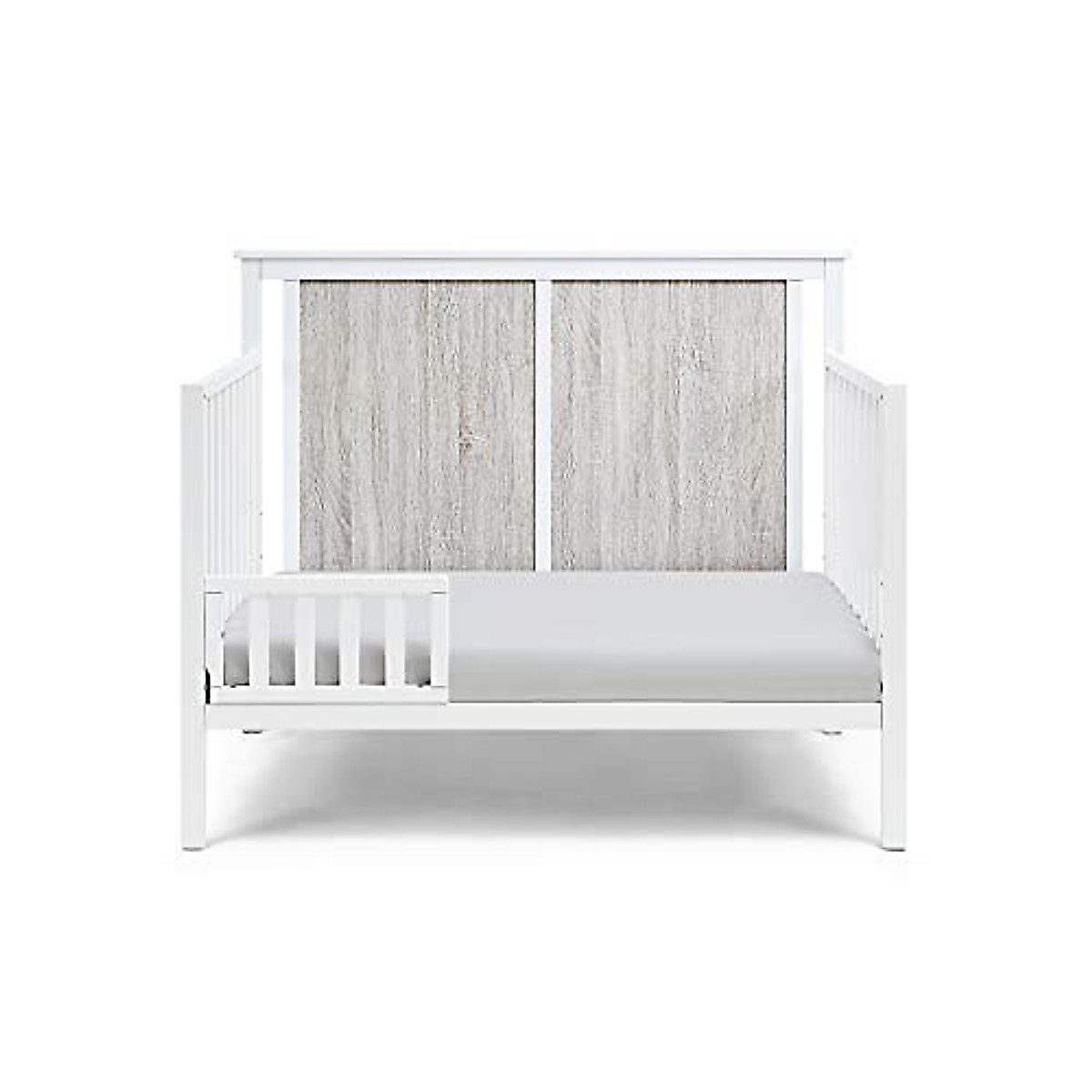Suite Bebe Connelly 4 in 1 Convertible Crib in White with Rockport Gray Wood