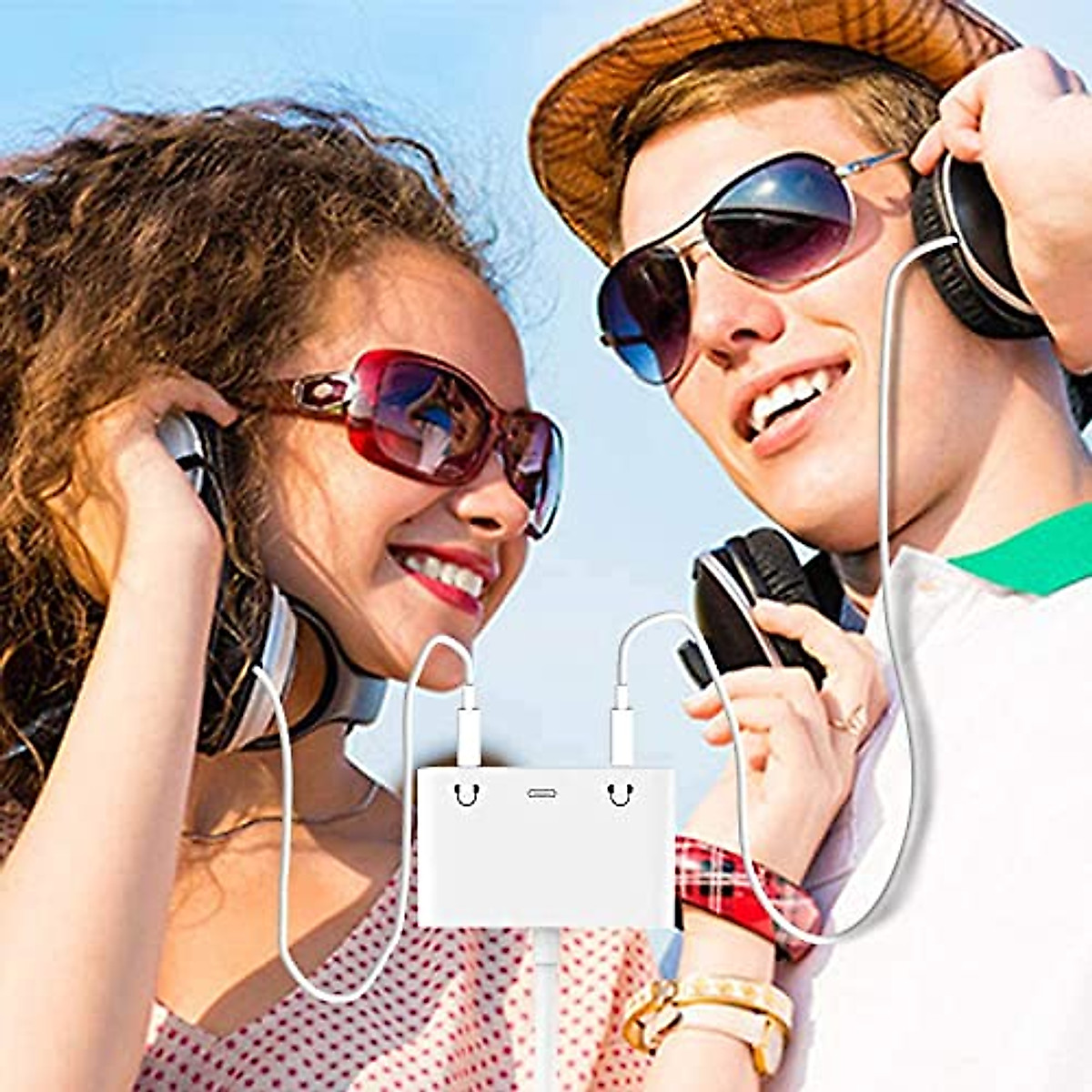 LecLooc USB C to 3.5mm Audio Adapter, 3 in 1 USB C to Dual 3.5mm Audio Jack and PD 60W Fast Charging Fit with Galaxy S22 Ultra S21 S20+ Ultra, Note 20/10,Pixel 7 6 5 4XL 3 XL 2XL,iPad Pro