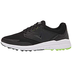 Callaway mens Solana Sl Golf Shoe, Black/Lime, 10.5 US