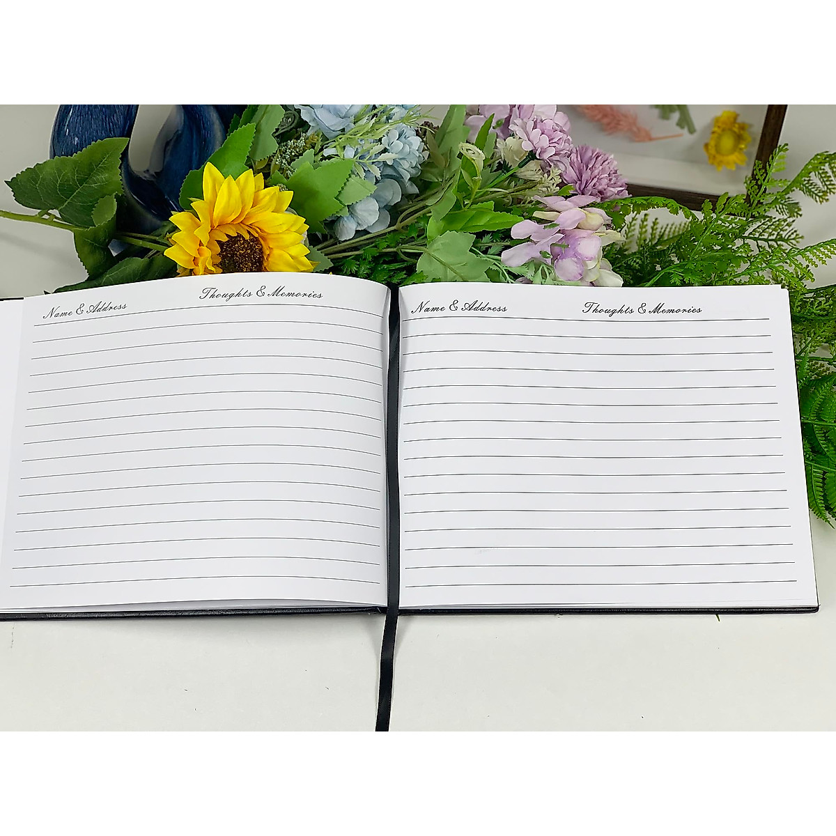 RAXIFU Funeral Guest Book, 8”x10” Memory Book for Funeral, 126 Pages Guest Book for Memorial Service, Celebration of Life Guest Book