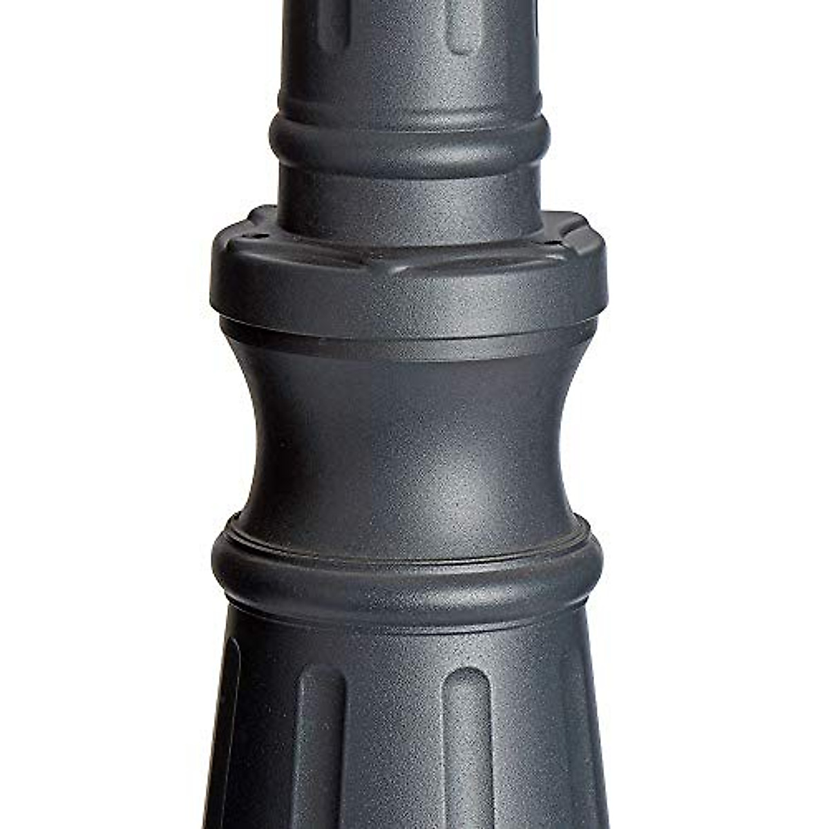 Sterno Home GL23716BK Outdoor Solar LED Street Light, for Patio, Post Light, Garden, 80” High, 1-Pack, Black