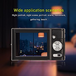 Digital Camera, 1080P 30MP 8X Zoom Auto Focus Timing Function 2.7in TFT Screen Vlogging Camera, 650mAh Compact Point and Shoot Cameras with Tripod Spiral Port