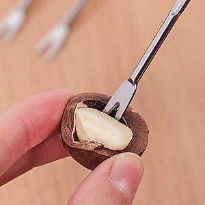 8 Pieces Seafood Tools Seafood Forks Lobster Forks Crab Forks Nut Forks Stainless Steel Seafood Forks Seafood Picks, Silver