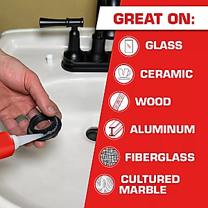 Henkel 908570 2.7 oz Tub Clear Silicone Waterproof Sealant, Single Tube