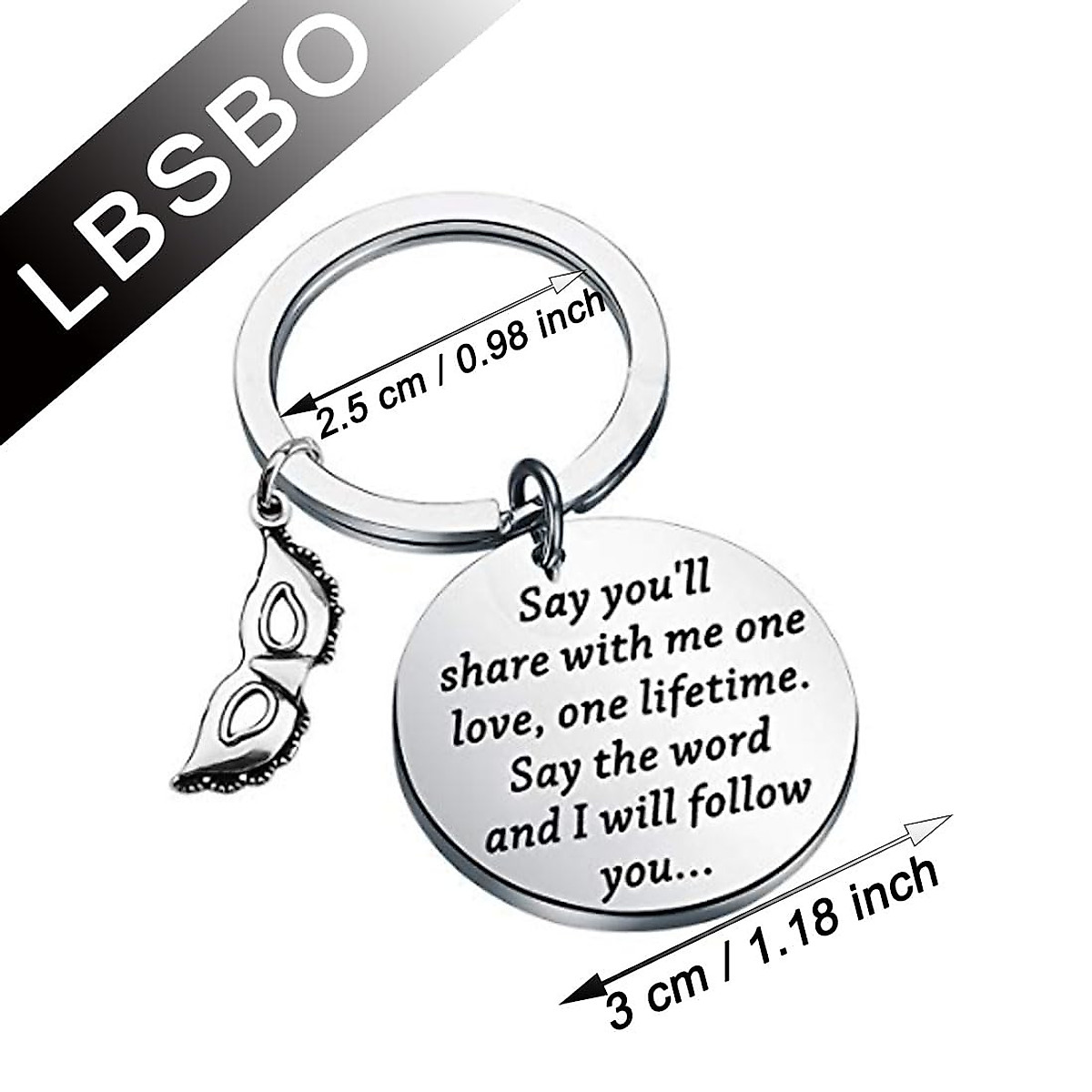 CENWA Musical Theatre Gift Say You'll Share with Me One Love One Lifetime Gift For Musical Fan (Say You'll Share K)