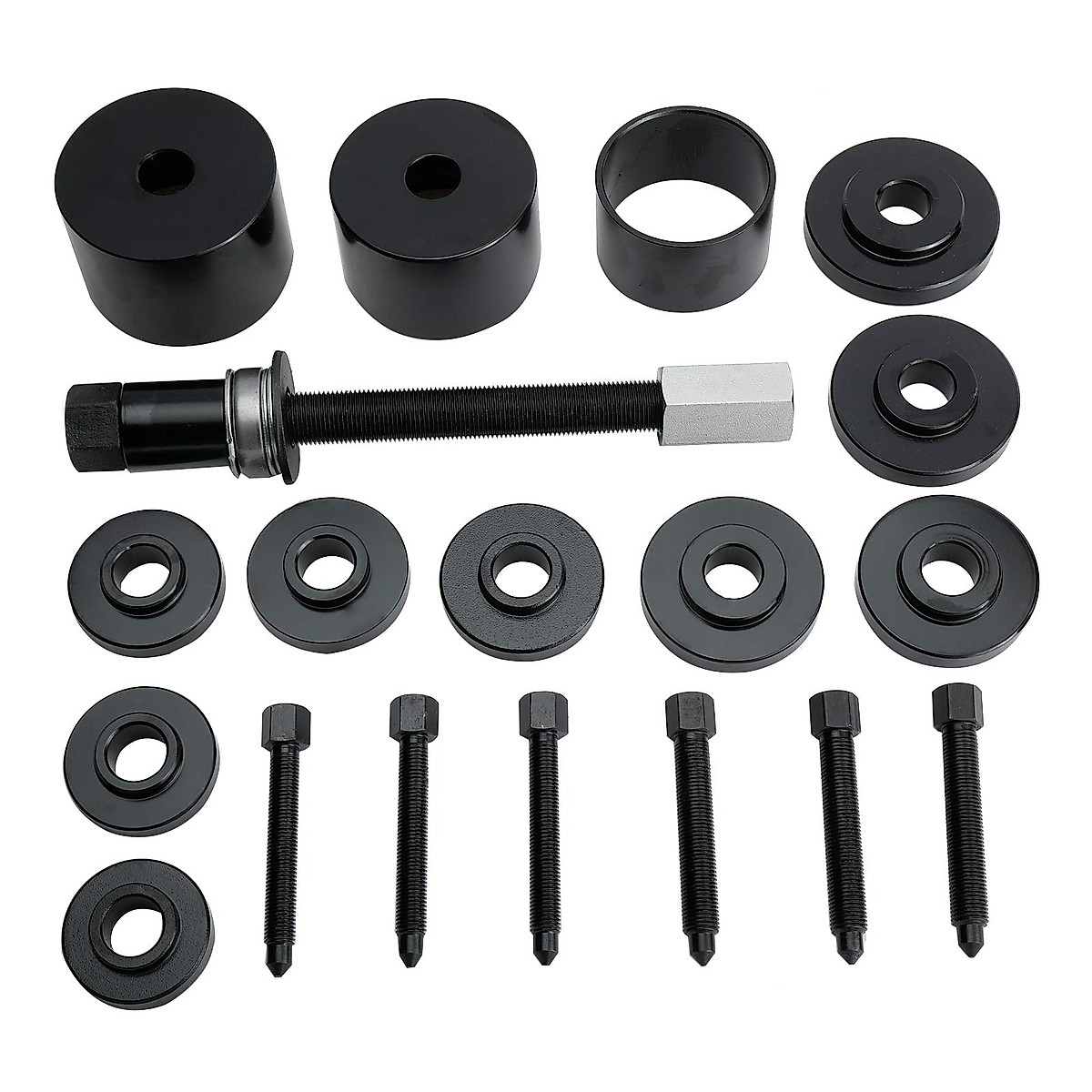 BTSHUB 19pcs Front Wheel Hub Drive Bearing Removal Install Puller Tool Kit Universal