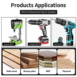 HOHXEN Adjustable Circle Hole Saw Cutter Woodworking Drill Bit,Adjustable 1-Inch to 6-Inches,Heavy Duty Wood DIY Tools(Cutting Diameter:30mm-200mm)