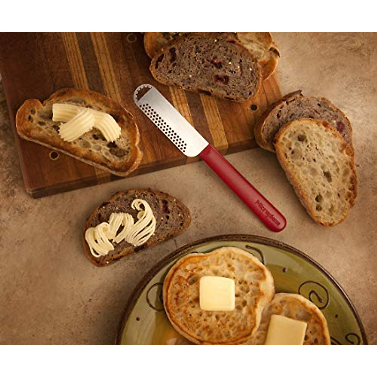 Microplane Blade Butter Spreader, One Size, Red (41151)