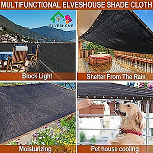Balcony Privacy Screen, Shade Cloth with Grommet 10X3.4ft Mesh Shade Net Decorative Fence Garden Decor Cover, Privacy Screen Balcony Shield for Patio Porch Deck Backyard Outdoor Black Sun Shade Cloth