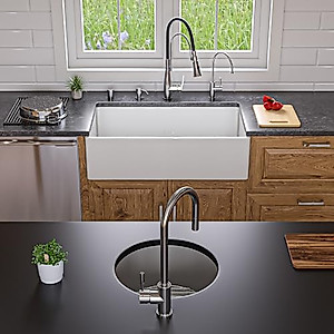 ALFI brand ABF1818R-GM Kitchen Sink, Grey Matte