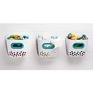 OXO Tot Bath Toy Bin, Teal, 1 Count (Pack of 1)