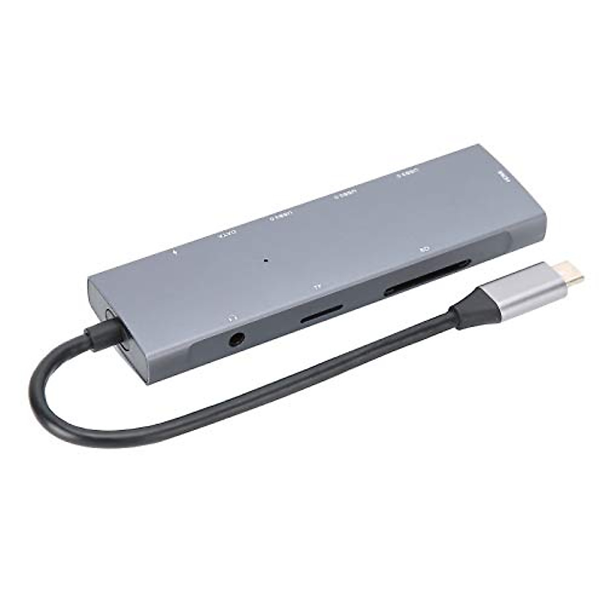 Tgoon 9 in 1 Adapter, Aluminum Alloy, ABS 4k 30hz 5-20V 3A (Maximum 60W) Hub Adapter