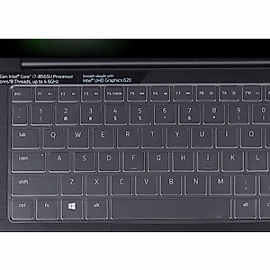 Clear TPU Keyboard Cover Skin Compatible with 2020 13.3 inch Razer Blade Stealth 13 Gaming Laptop, 2022 2021 2020 14" Razer Blade 14 Laptop, 2020 13.4" Razer Book 13 Laptop