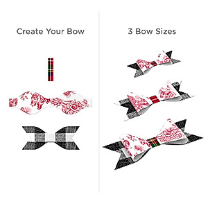 Hallmark Holiday Wrapping Paper with Cutlines and Optional DIY Bow Templates on Reverse (3 Rolls: 120 Sq. Ft. Ttl) Red Toile, Black and White Buffalo Check, Christmas Plaid