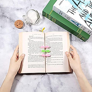 CZQIKEDA Sprout Little Green Bookmarks,Mini Green Silicone Grass Buds Bookmarks,Creative Sprouting Leaf Shape Bookmark for Bookworm Book Lovers Reading