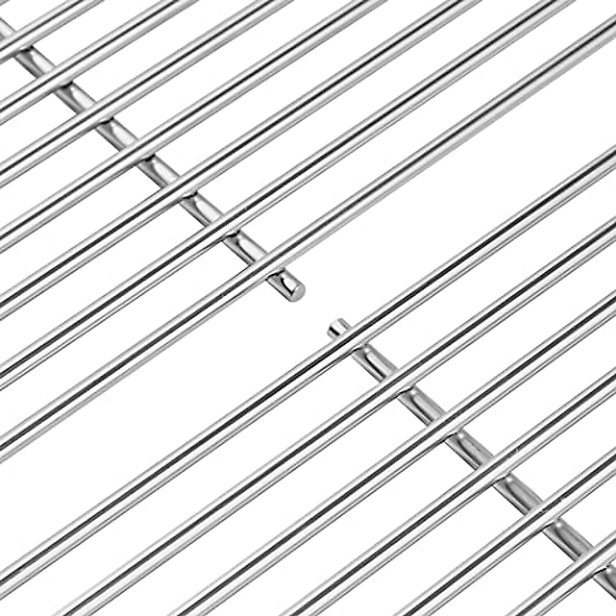 Shengyongh SSBG179A (4-Pack) 304 Stainless Steel Cooking Grid Grates and Heat Plates and Cast Iron Burner Replacement Parts Kit for Master Forge BG179A, BG179AO Grill Parts