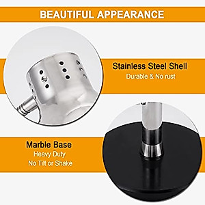 Commercial Food Heat Lamp 360°Adjustable Head With Marble Base Infrared Heating Bulb For Food Heating Warmer Light Lamp For Food Service Heat Lamp