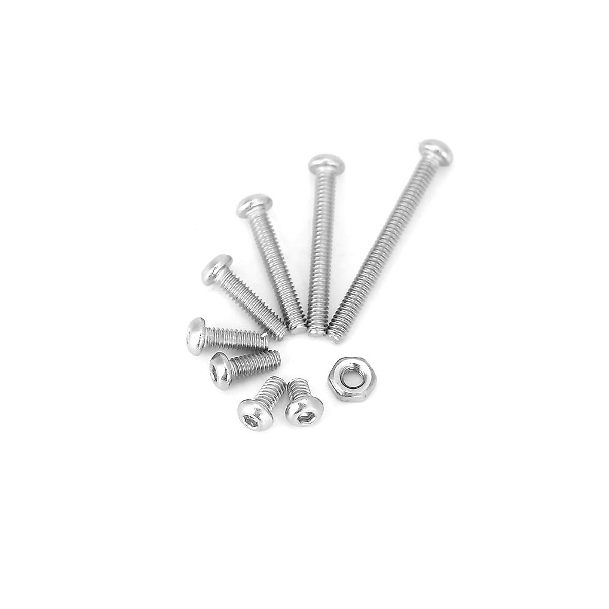 Walfront 320pcs M2 Machine Screws Set Fasteners Reinforcement Tool For Laptop/Hard Disk/Keyboard/Phone/PC, Fastener