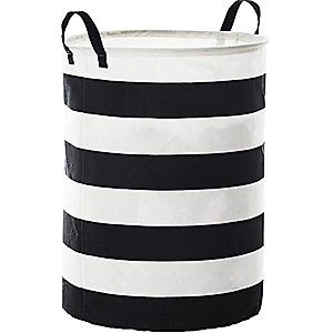 Kids Laundry Basket Collapsible Hamper, 22 Inches Tall Large Fabric Dirty Clothes Hampers for Bedroom, Nursery Baby Hamper