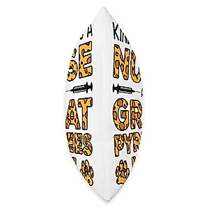 Great Pyrenees Gift for Women & Mom Busy Being Nurse Dog Mother-Patou Pyrenees Mom Throw Pillow, 18x18, Multicolor