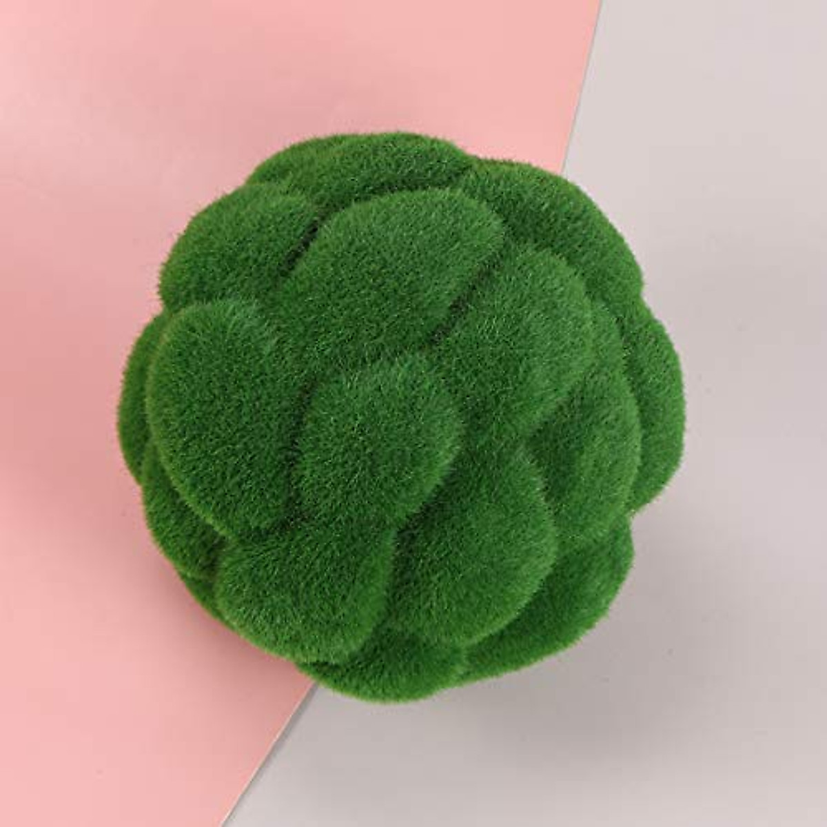 BESPORTBLE Green Moss Decorative Ball, Artificial Moss Balls Faux Dried Balls Vase Bowl Filler for Christmas Party Weddings Display Decor Props, 12cm