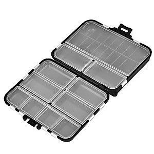 Fishing Lure Box, Bait Box Waterproof Portable Fishing Lure Tackle Hook Bait Storage Box Case With Compartments for Fishing