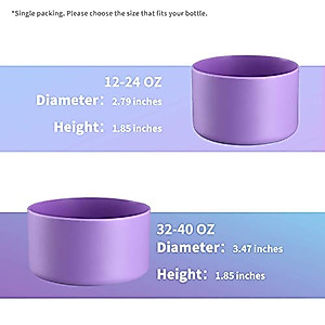 Vmini Water Bottle with Silicone Bottle Boot, 22 oz Vacuum Insulated 18/8 Stainless Steel, Anti-Slip Bottom Sleeve Cover