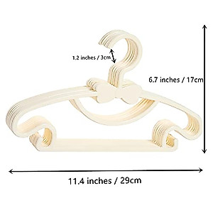 Malikesy 10pcs Baby Hangers for Clothes, Ultra Thin Baby Hangers Newborn, Multicolored Toddler Clothes Hangers, Nursery Hangers for Baby