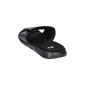Under Armour Men's Ignite Pro Slide, (001) Black/Black/White, 9, US
