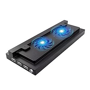 Vertical Cooling Stand for Xbox One S, Kailisen Xbox One S Stand with Cooling Fan and 3 USB Ports, Dual Cooling Fan Cooler Stand for Xbox One S Console